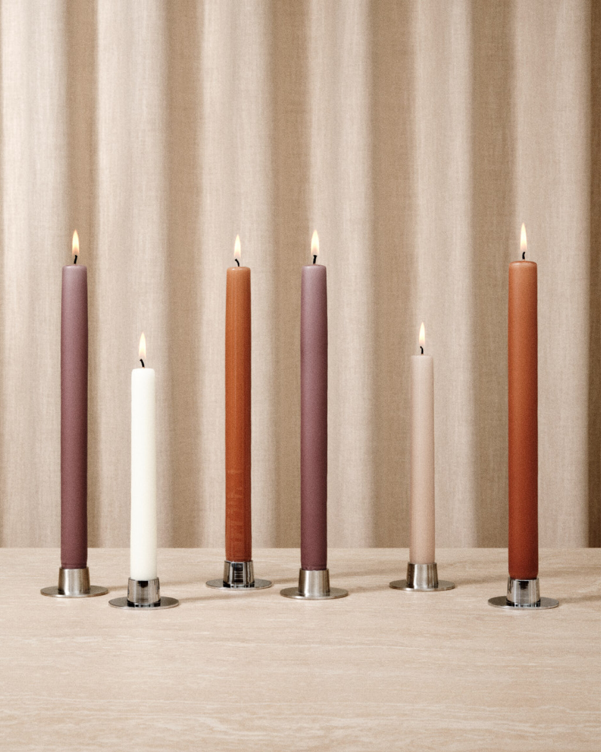 Cylindrical candles