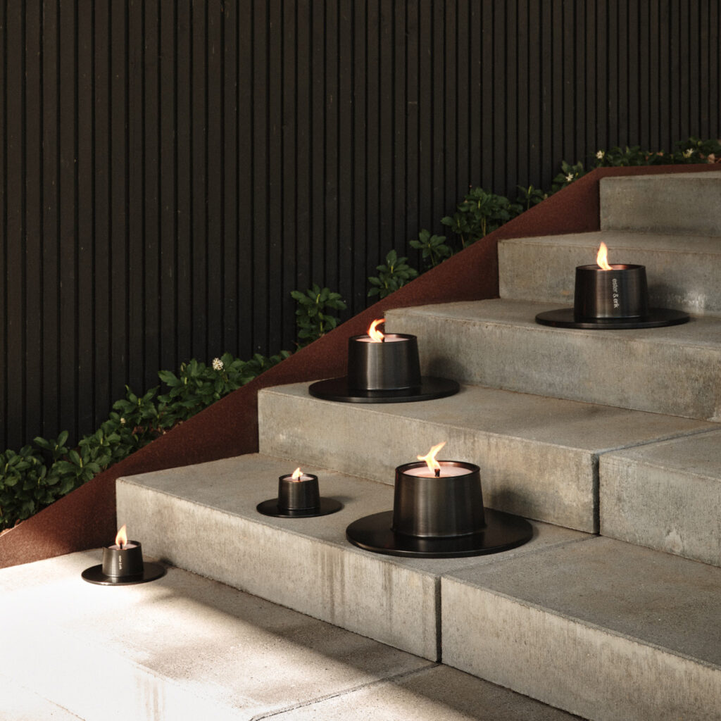 Outdoor candle holders