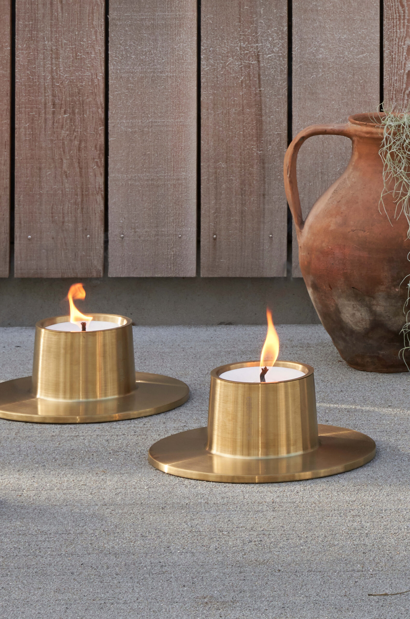 Outdoor candle holders