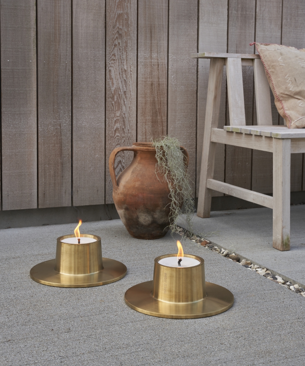 Outdoor candle holders